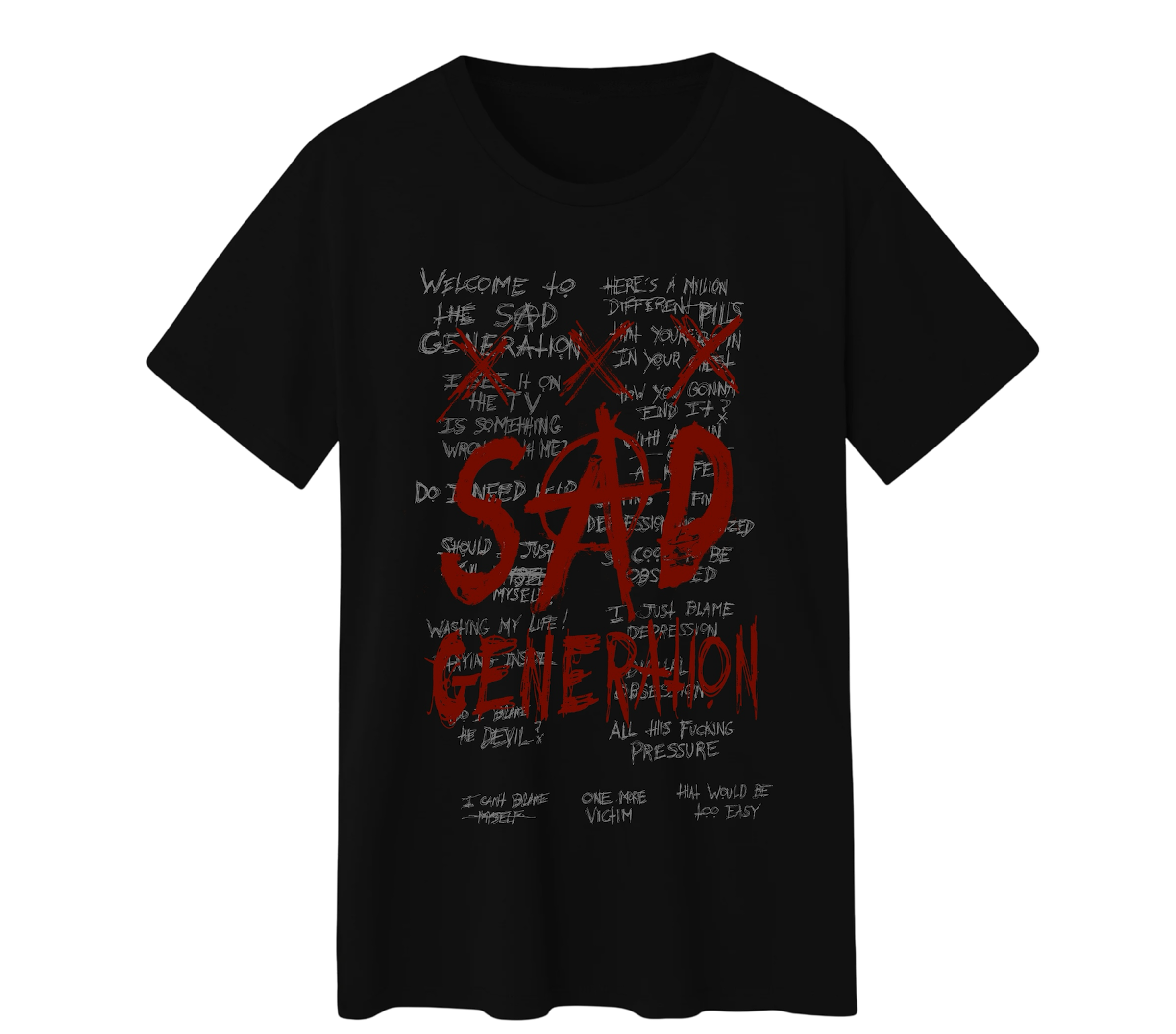Sad Generation Lyric T-Shirt – Palaye Royale